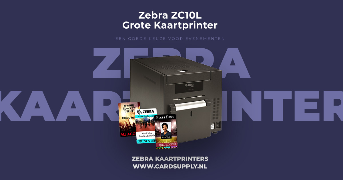 Zebra ZC10L Grote Kaartprinter - Card Supply